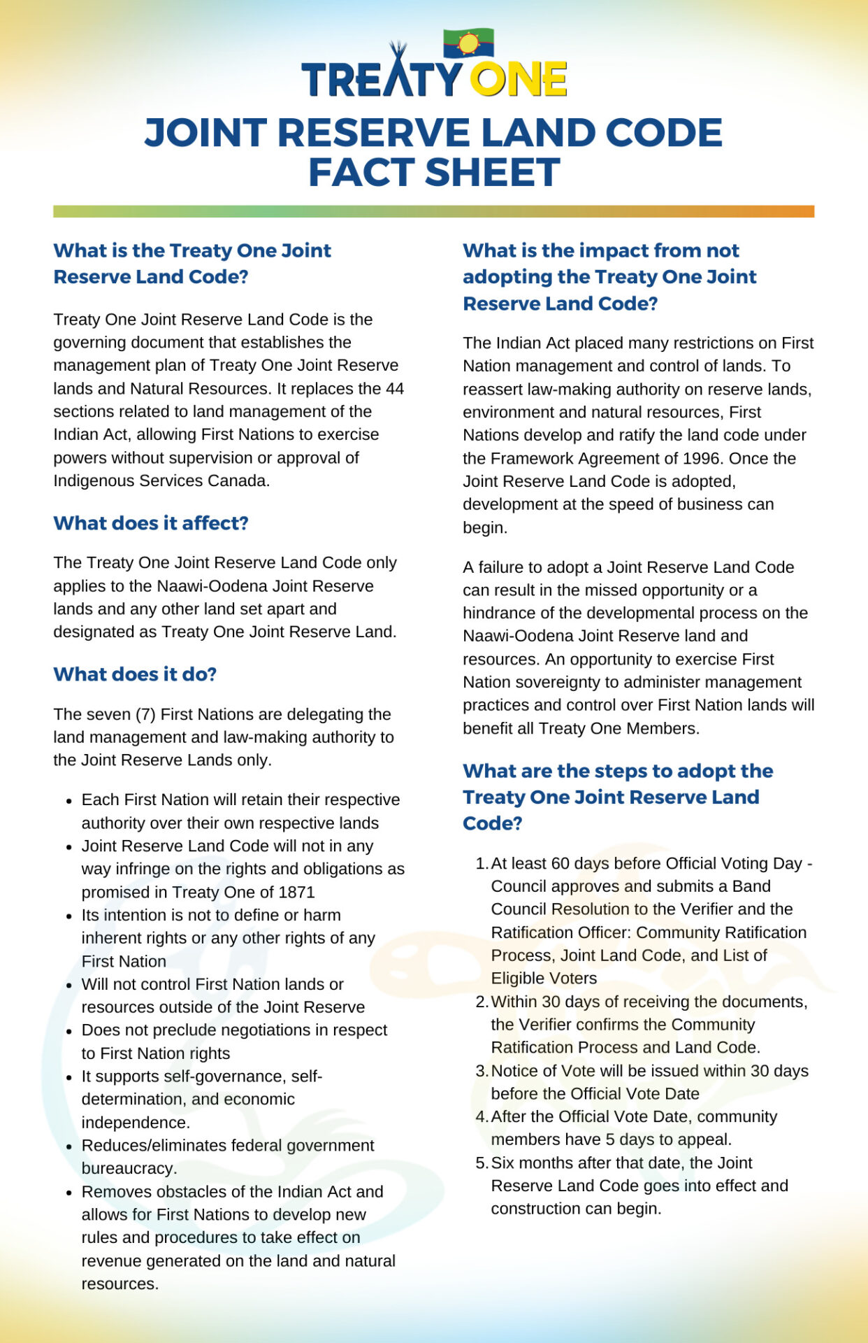 Sagkeeng First Nation Notice of Vote - Treaty One Joint Reserve Land ...